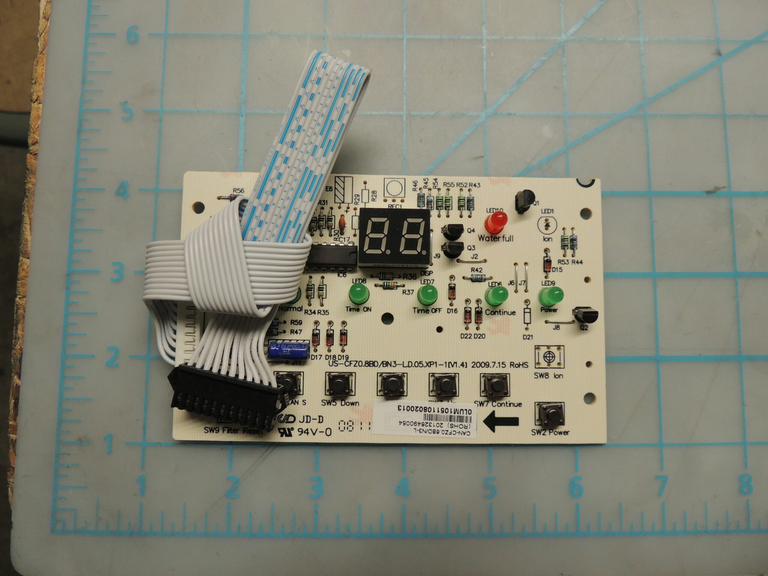 DDR DISPLAY BOARD ASSEMBLY - Danby Parts Canada